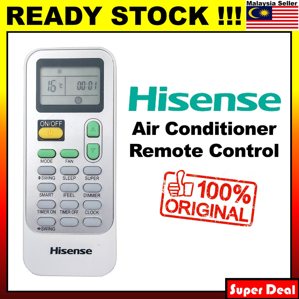 [ORIGINAL] Hisense Air Cond Aircon Aircond Air Conditioner Remote ...