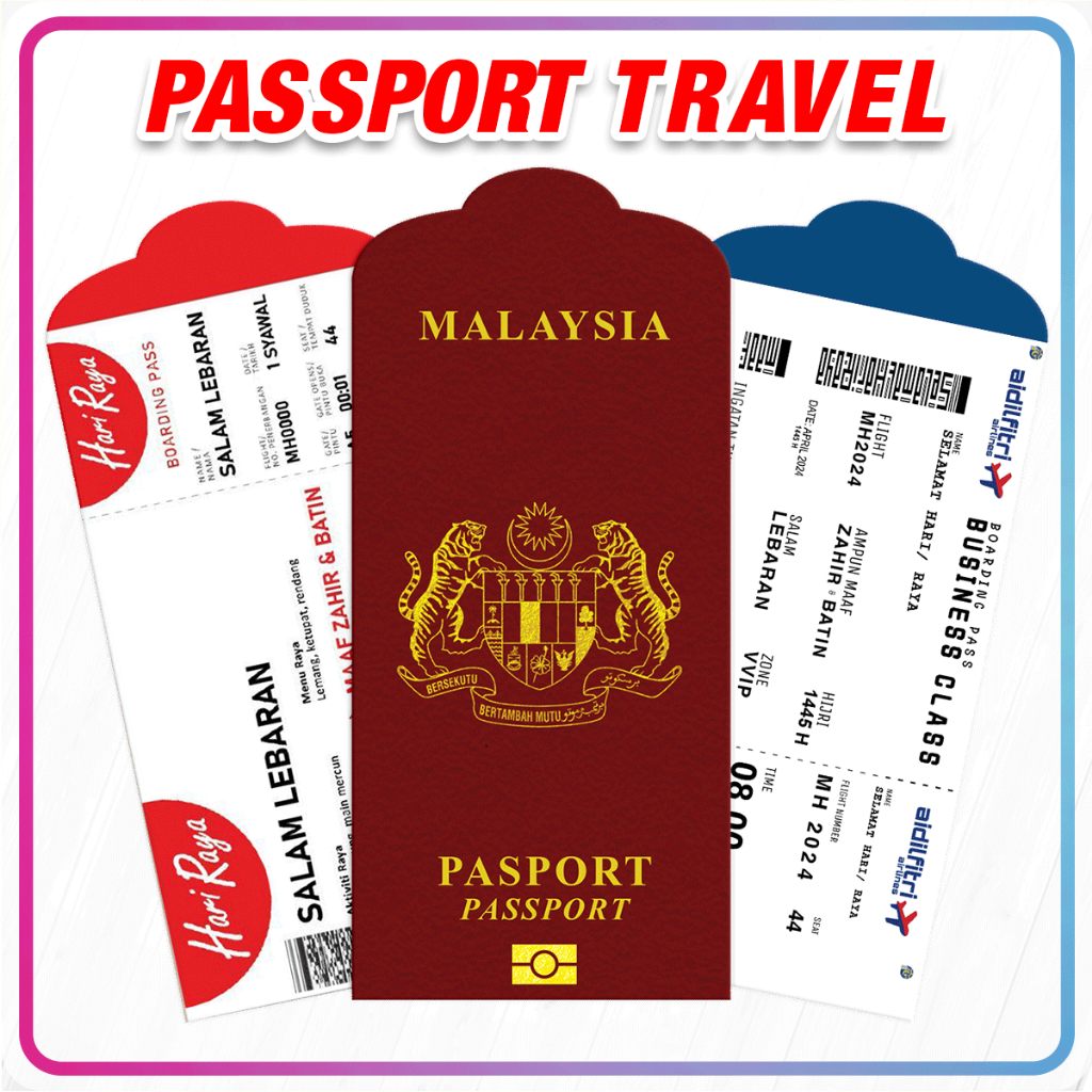 Sampul Duit Raya 2025 Passport Travel | Shopee Malaysia