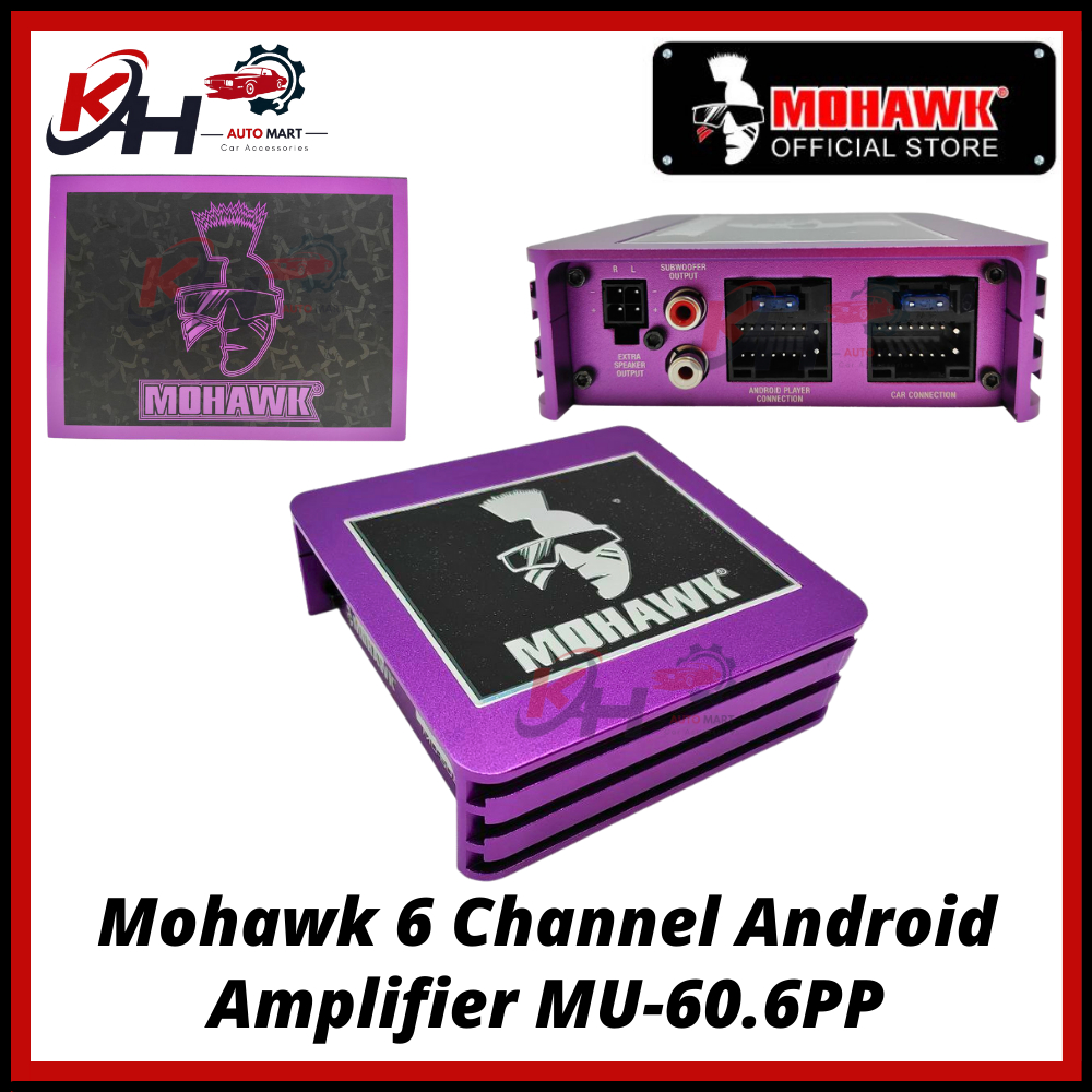 MOHAWK 6 Channel Android Amplifier MU-60.6pp Plug and Play Power Amp ...