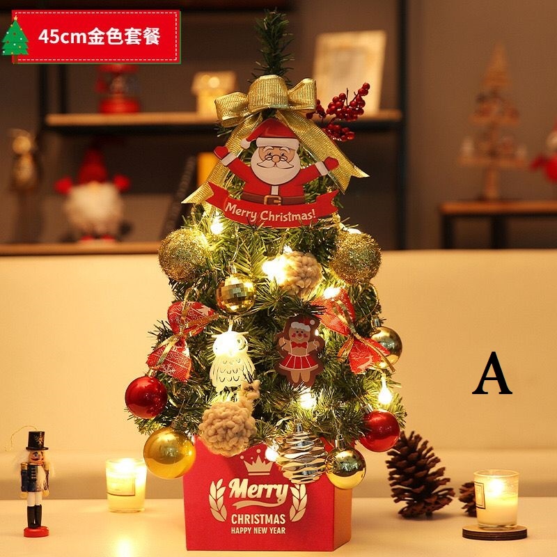 45cm Christmas Tree Table Office Room Shop Christmas Deco Desktop DIY ...