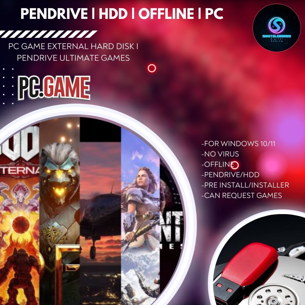 [PC GAME] Game For PC Plug & Play Pendrive/HDD[CHOOSE YOUR GAME OR ...