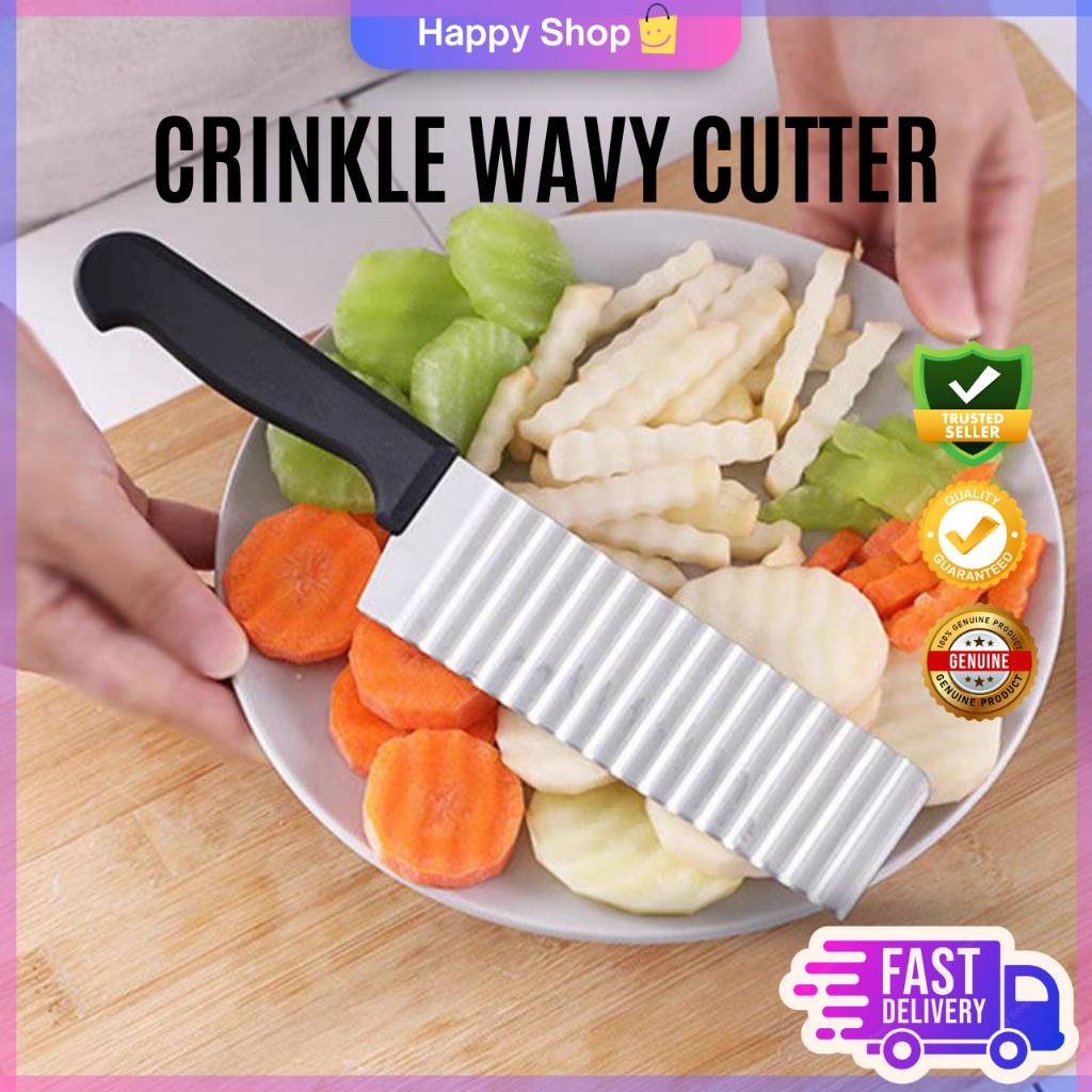 Crinkle Potato Wavy Cutter/French Fries Cutter/Pisau Pemotong Sayur ...