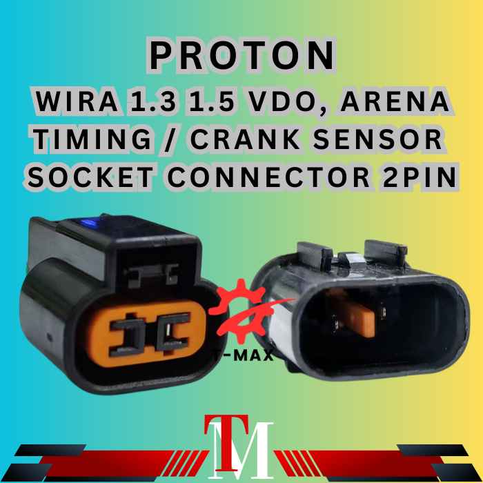 2 PIN TIMING/ CRANK SENSOR SOCKET Proton Arena Wira Satria 1.3 1.5 4g13 ...