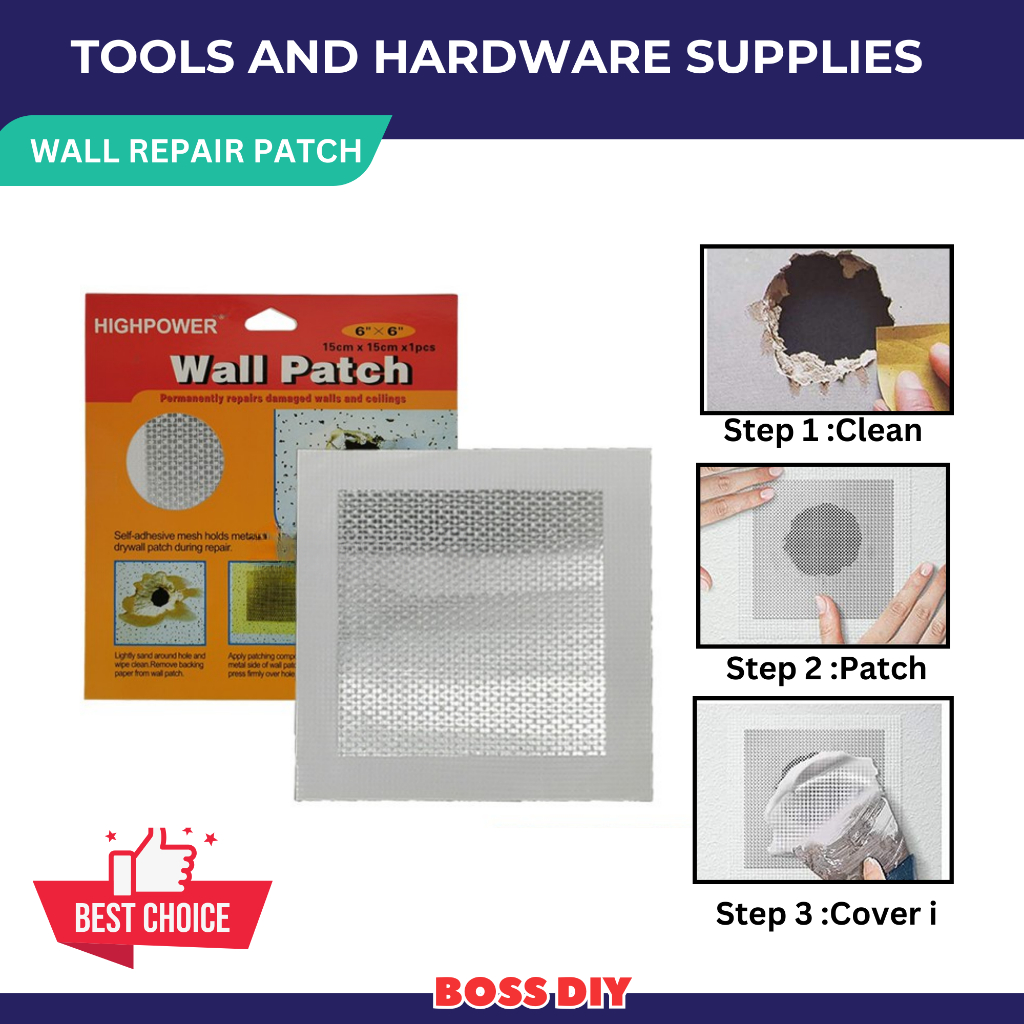 HighPower Wall Patch Repair Damage Walls And Ceilings Construction Self ...