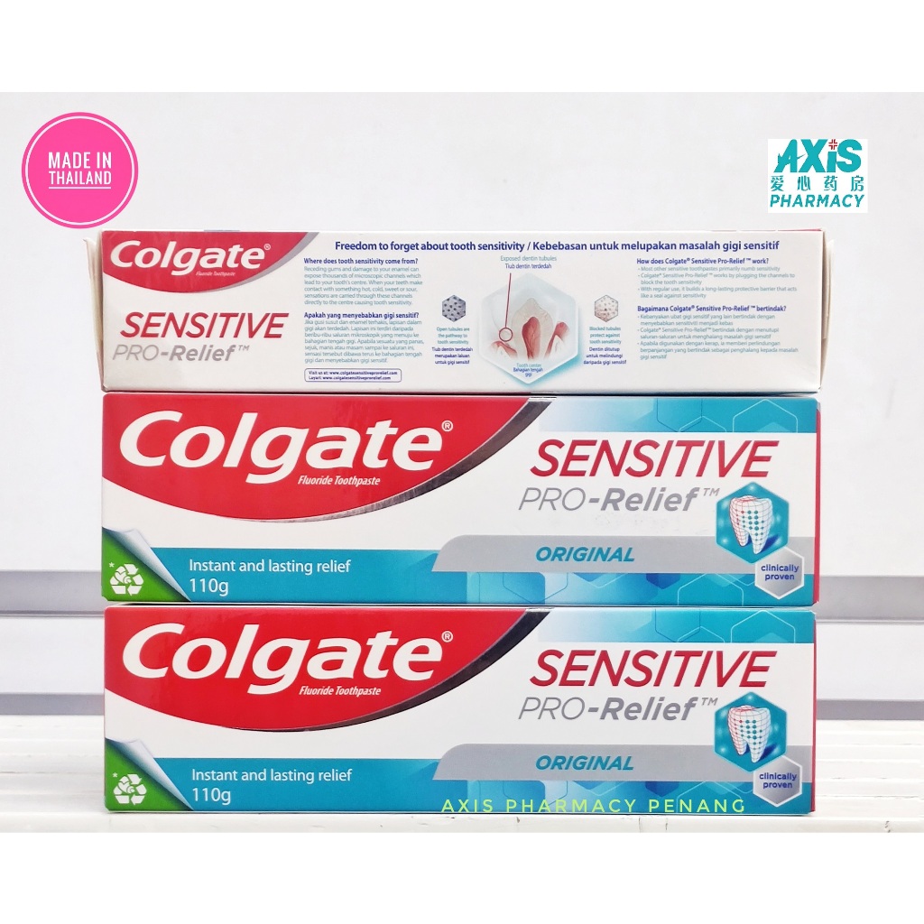 (New Packing) COLGATE SENSITIVE PRO-RELIEF ORIGINAL 110g x 3 BOX ...