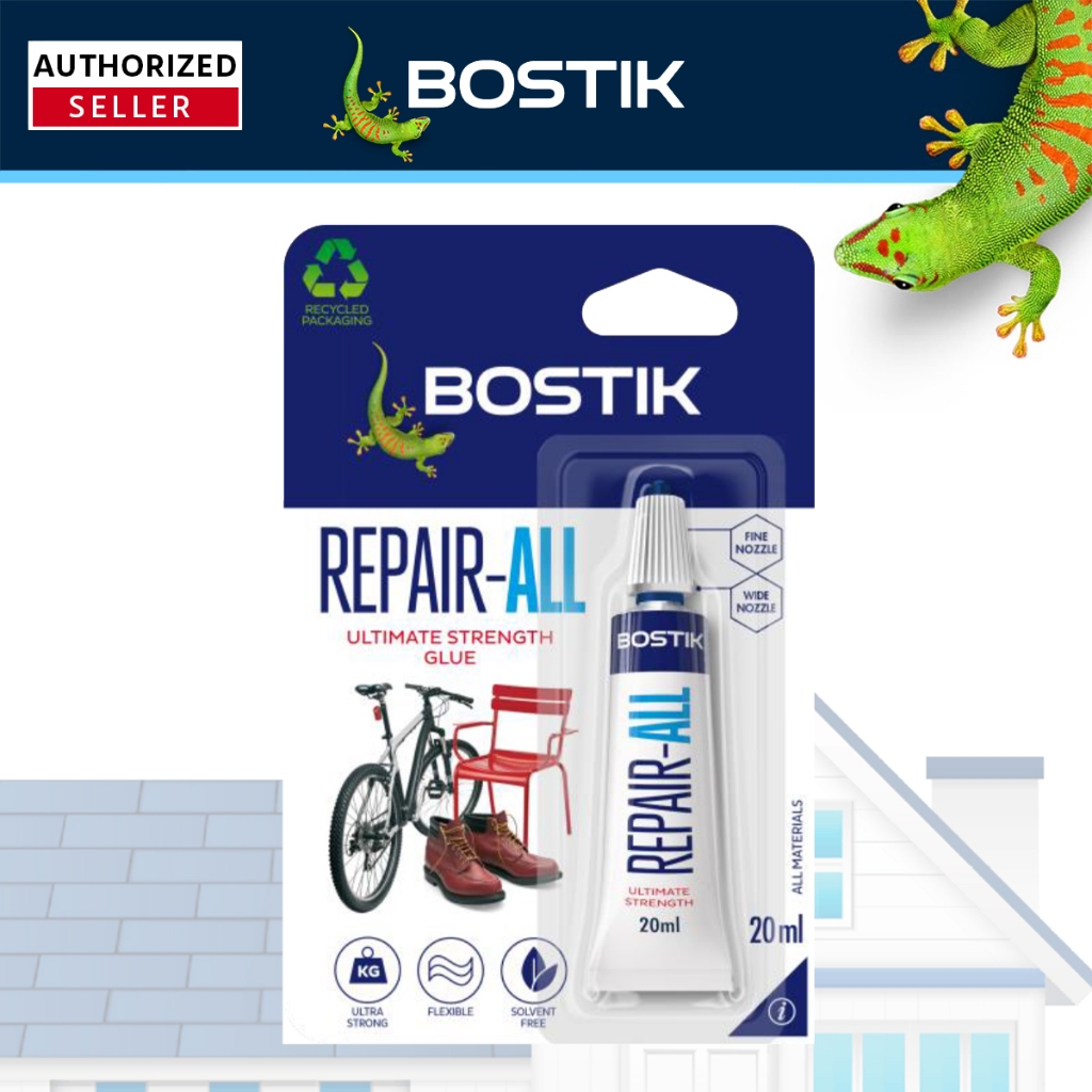 Bostik Repair All Modified Silane (MS) Polymer Based Adhesive 20ml (Clear) | Shopee Malaysia