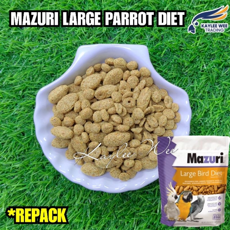 MAZURI LARGE PARROT DIET REPACK 200G | Shopee Malaysia