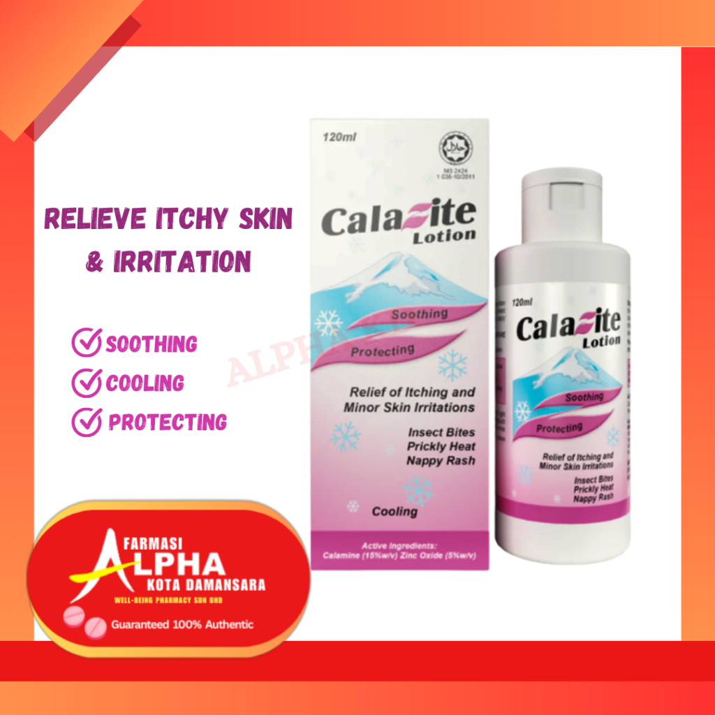 Calazite Calamine Lotion 60ml (roll on) / 120ml | Shopee Malaysia