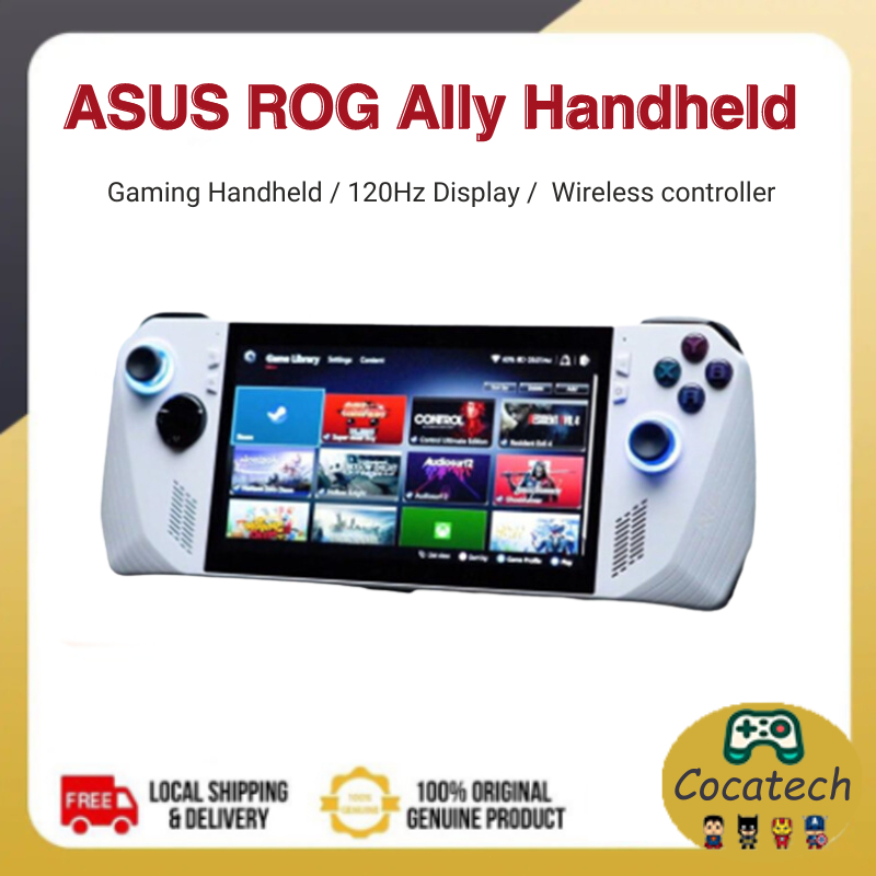 ASUS ROG Ally Gaming Handheld Ally Wireless Controller 120Hz Display Up ...