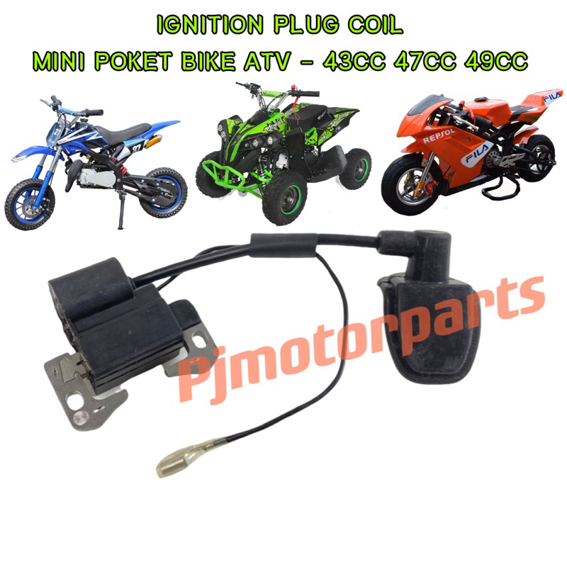 IGNITION PLUG COIL FOR 43CC 47CC 49CC MINI POCKET BIKE / MINI ...