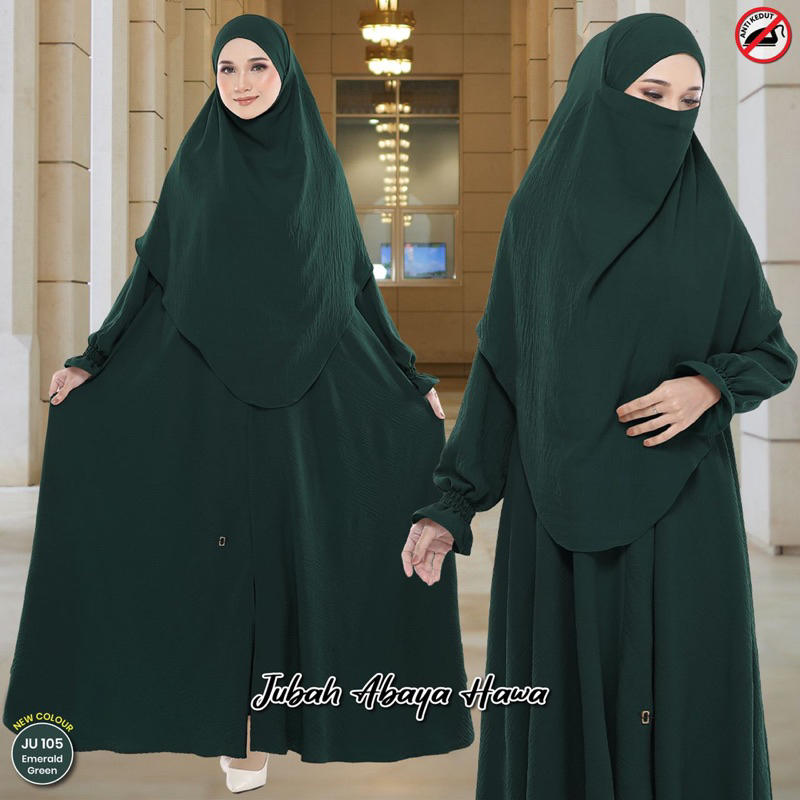 ‼️ SET JUBAH DAN KHIMAR ‼️Jubah & Khimar Hawa Dress kaftan Labuh Dan ...