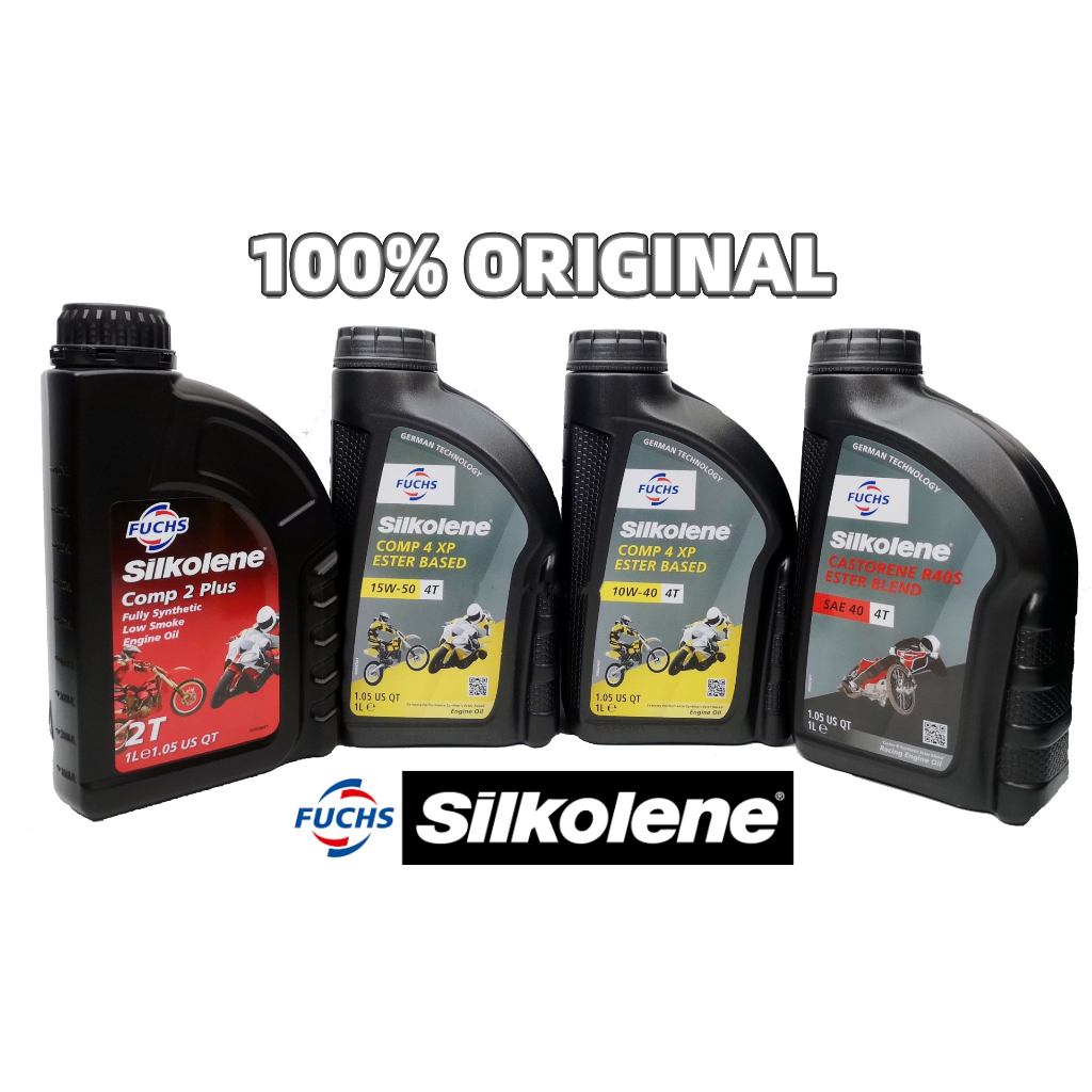 FUCHS SILKOLENE Engine Oil Comp 2 Plus 4 XP R40S MAX 2T 4T 10W40 15W50 ...