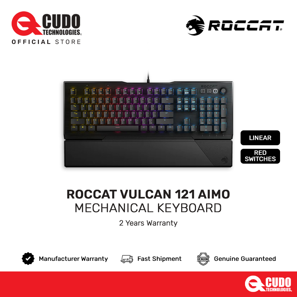 Roccat Vulcan 121 Mechanical Gaming Keyboard - Titan Red Switches ...