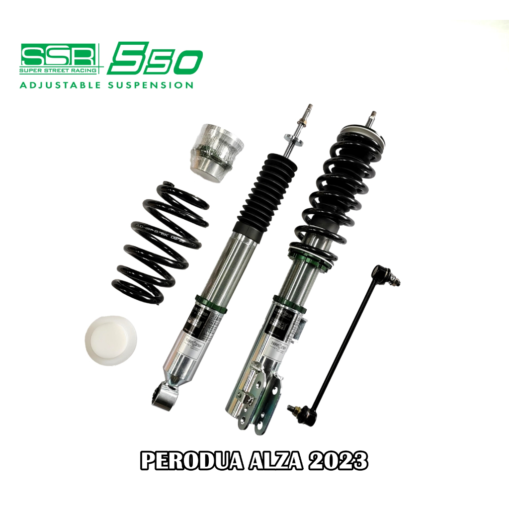 ZERONE TOYOTA VELOZ / PERODUA ALZA 2023+ SSR550 ADJUSTABLE SUSPENSION ...