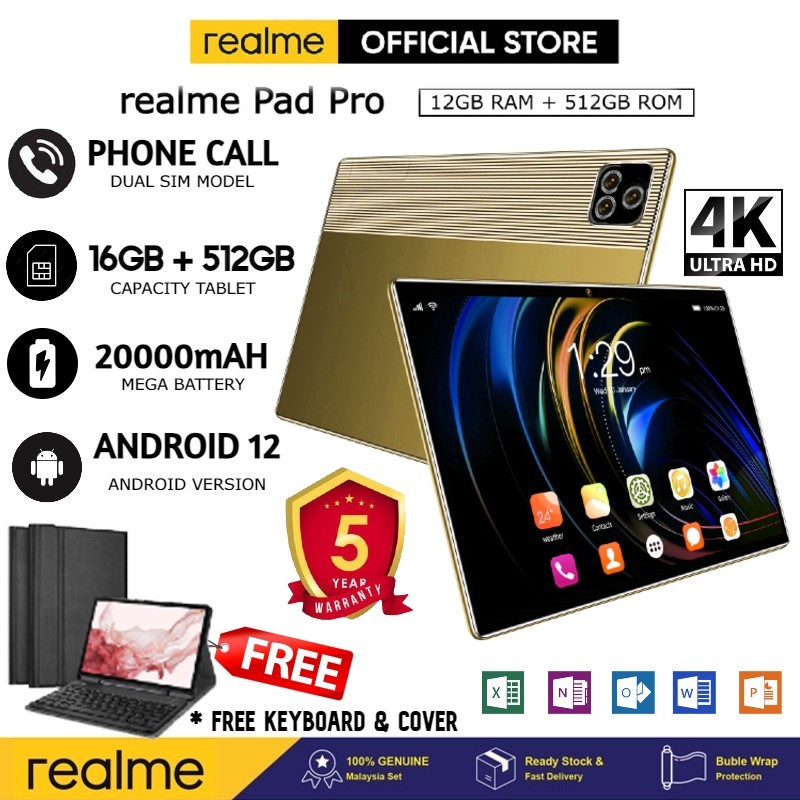 [NEW] 2024 Realme Tablet Mite P70 Android 12.0 [16GB RAM 512GB ROM ...