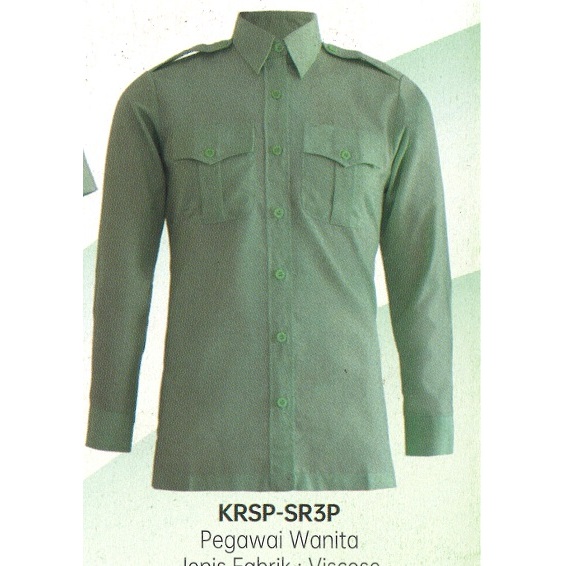 Uniform/Baju Seragam No.3 KRS Wanita Pegawai /Cikgu -Lengan Panjang ...