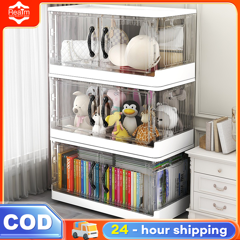 Foldable storage box Plastic Cabinet for clothes orocan Cabinet Drawer ...