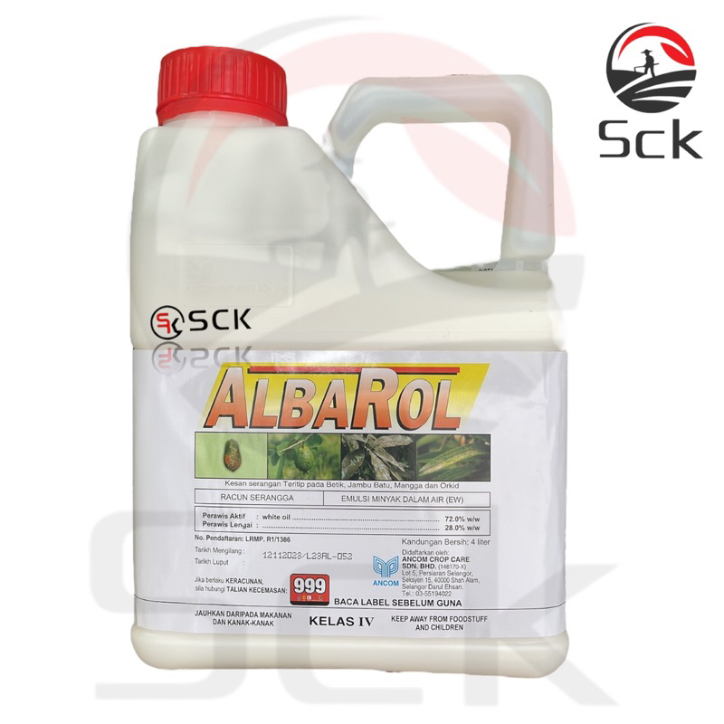 ALBAROL 4L/Racun Serangga/White oil 72%/Pelekat gam/Racun koya Teritip ...