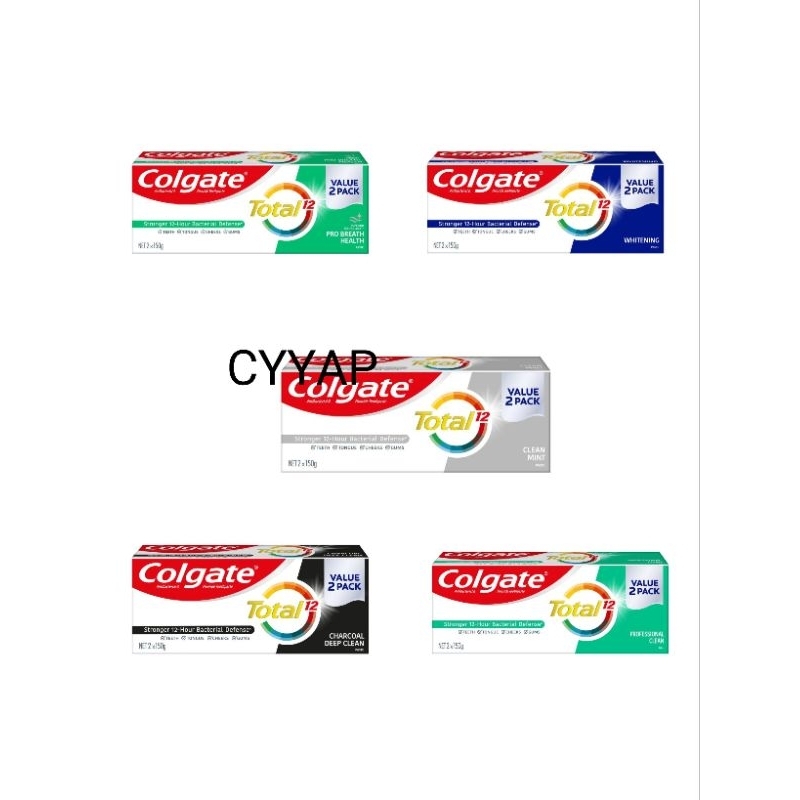 Colgate Total 12 Toothpaste 2 x 150g | Shopee Malaysia