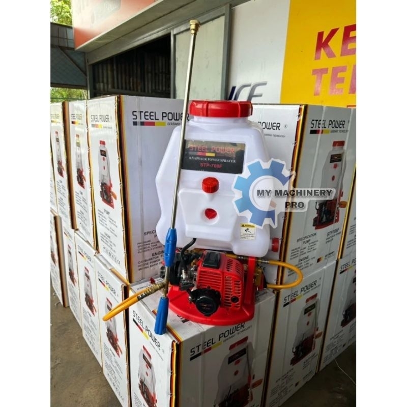 STEEL POWER 20L Knapsack Power Sprayer Engine Sprayer STP-708F Petrol Pam Racun Engine | Mesin ...