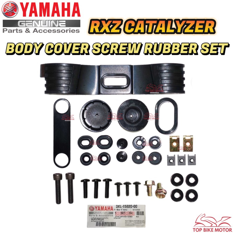 YAMAHA RXZ CATALYZER ( 3XL ) FULL SET BODY COVER SCREW RUBBER GETAH ...