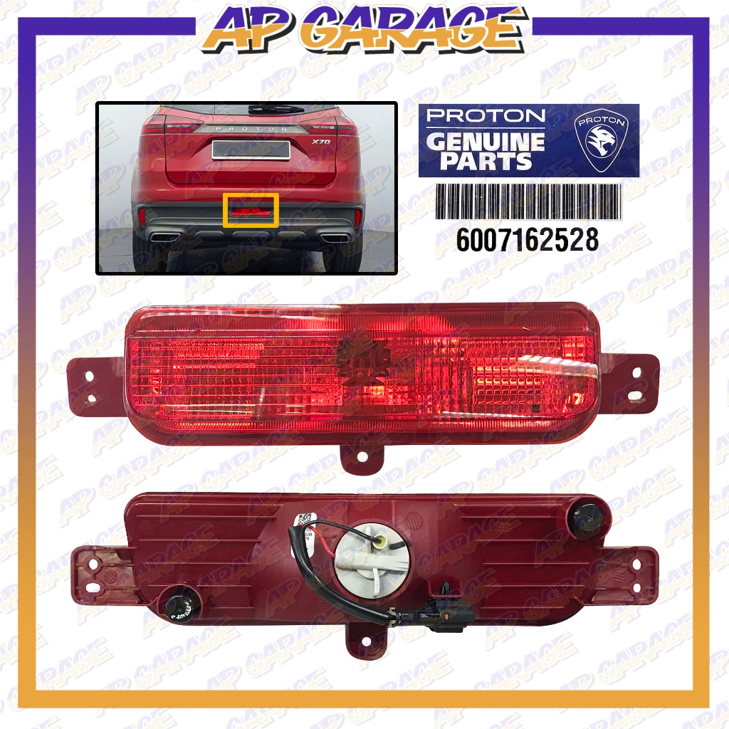 Proton X70 Original Genuine Parts Rear Bumper Center Fog Lamp Light ...