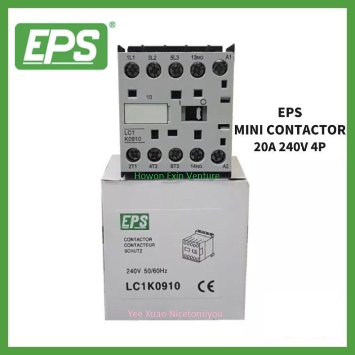 EPS MINI CONTACTOR 20A 240V COIL 4POLE | Shopee Malaysia