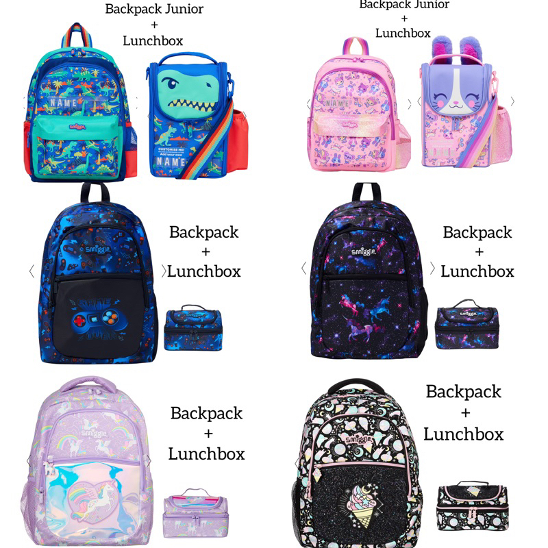 Smiggle Combo Backpack | Shopee Malaysia