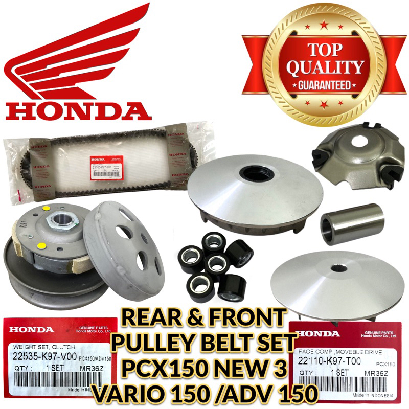 🔥HONDA PCX150 V3 NEW / ADV150 / VARIO150 FRONT PULLRY V-BELT SET TIMING ...