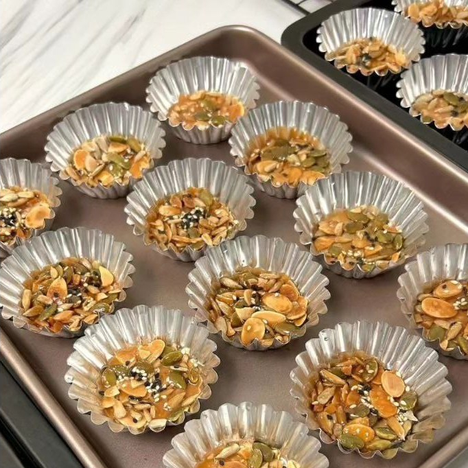 RORA - (50 Pcs) 6.5cm Reusable Aluminium Egg Tart Mould/Shell Tart ...