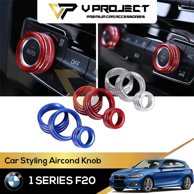 1 Series F20 F21 2014-2018 Car Styling Aircon Knobs Alloy Volume ...