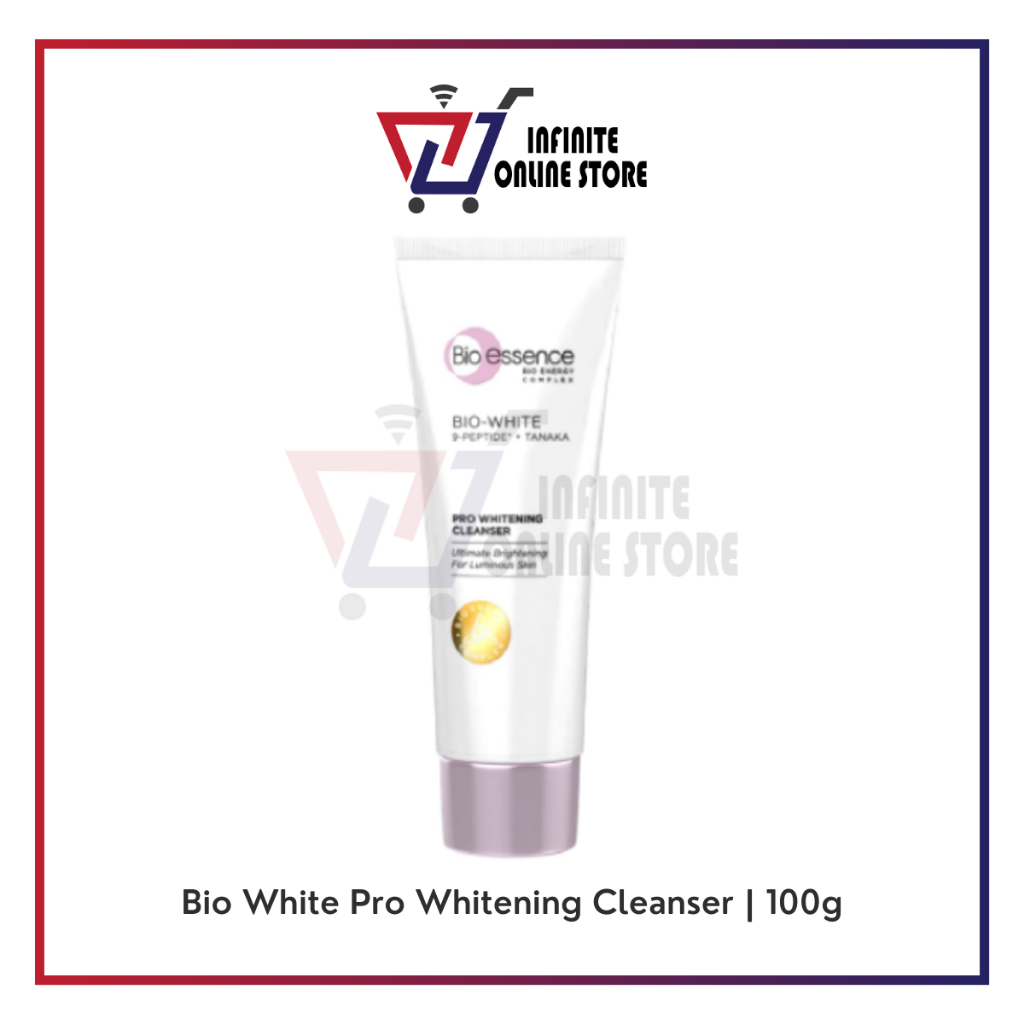 BIO-ESSENCE Bio-White 9-Peptide + Tanaka Pro Whitening Cleanser (100g ...