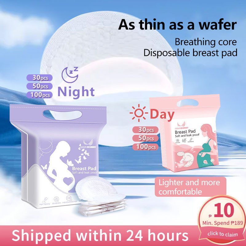 Breast Pad Anti-leak Absorption 100pcs 150ml Disposable Maternity Nursing Pads Thin＆Light ...
