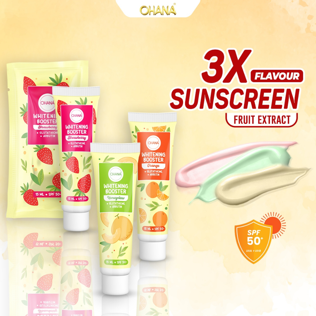 OHANA Sunscreen Booster with Fruit Extract for Body and Face Sunburn ...