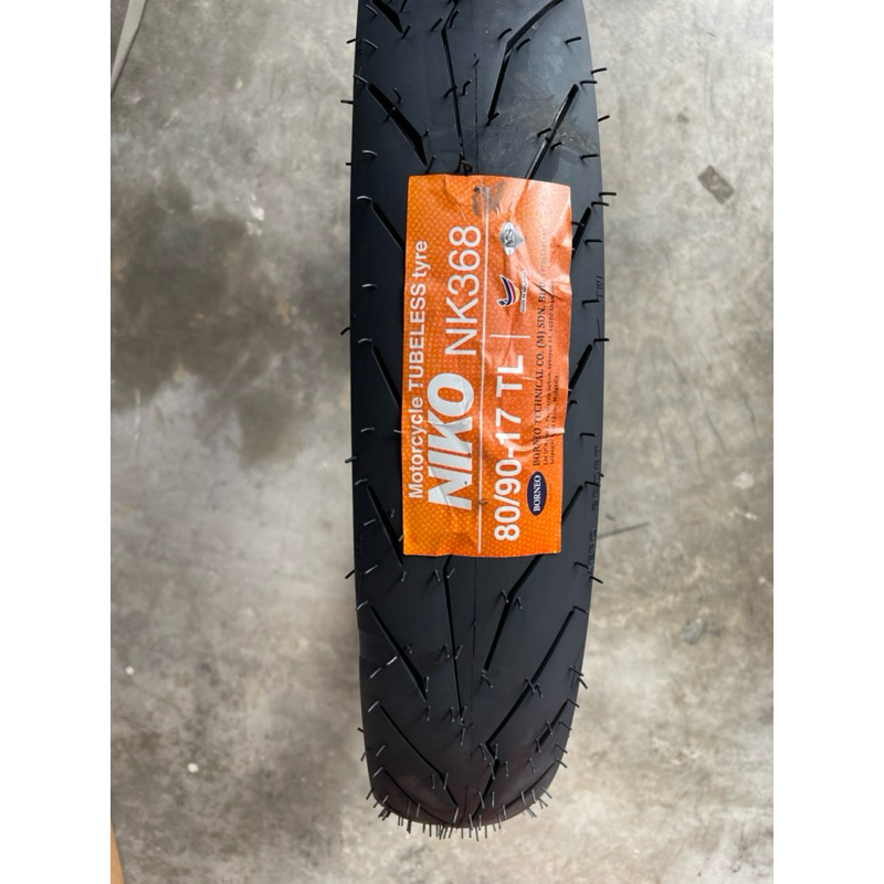 NIKO TAYAR NK368 MOTORSIKAL TUBELESS TIUBLESS TYRE SIRIM 70/80/90/120 ...