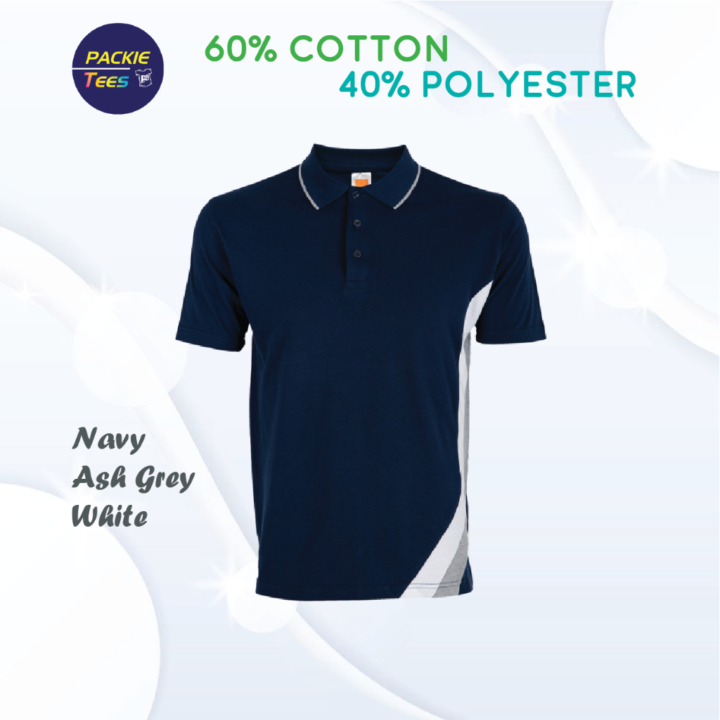 HC2778 NAVY PRO POLO HONEYCOMB COLLAR SHORT SLEEVE UNISEX 60% COTTON/40 ...