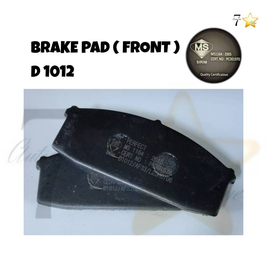 NISSAN VANETTE C20 VAN D1012 FRONT BRAKE PAD | Shopee Malaysia