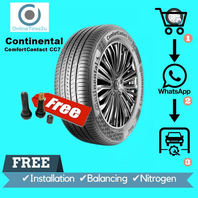 175/65R14 - Continental ComfortContact CC7 (With Installation) | Shopee ...