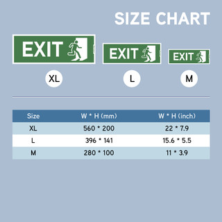 Exit. Premium Sticker Sign Notice Signage. Go Out Safety. Emergency ...