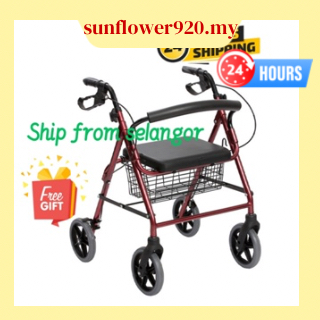 Aluminum Lightweight Foldable Rollator Walker wheelchair pasar Disabled ...