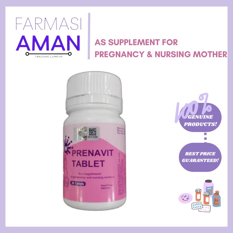 Sunward Prenavit Tablet 30's | Shopee Malaysia
