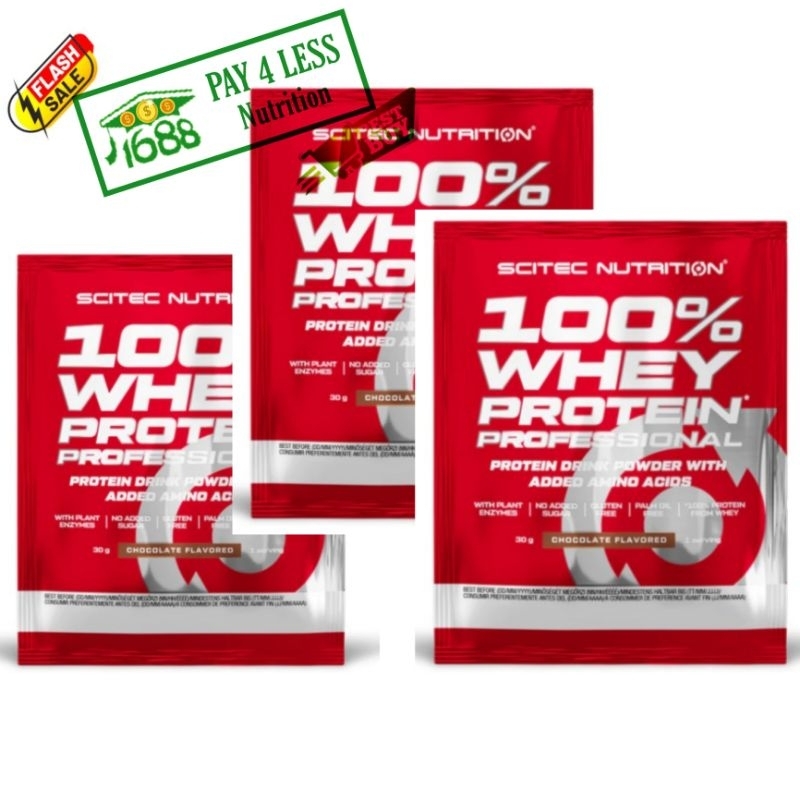 (TRI-PACKS) SCITEC NUTRITION WHEY PROTEIN PROFESSIONAL | Shopee Malaysia