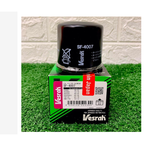 Vesrah Oil Filter (SF4007) for Kawasaki, Yamaha, Honda & Suzuki (MT09 ...