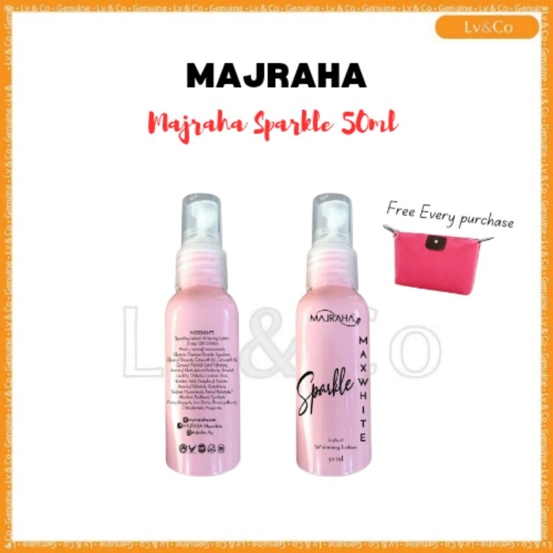 [FREE MAKEUP BAG] MAJRAHA MAXWHITE SPARKLE Losyen Kulit Cerah Putih Kulit Lembap Hilangkan Parut ...