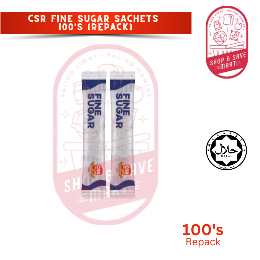CSR Better Fine / Brown Sugar Sachet Pack 100's / 200's | CSR Halus ...