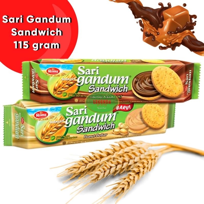 Roma Sari Gandum Sandwich Susu Cokelat | Shopee Malaysia