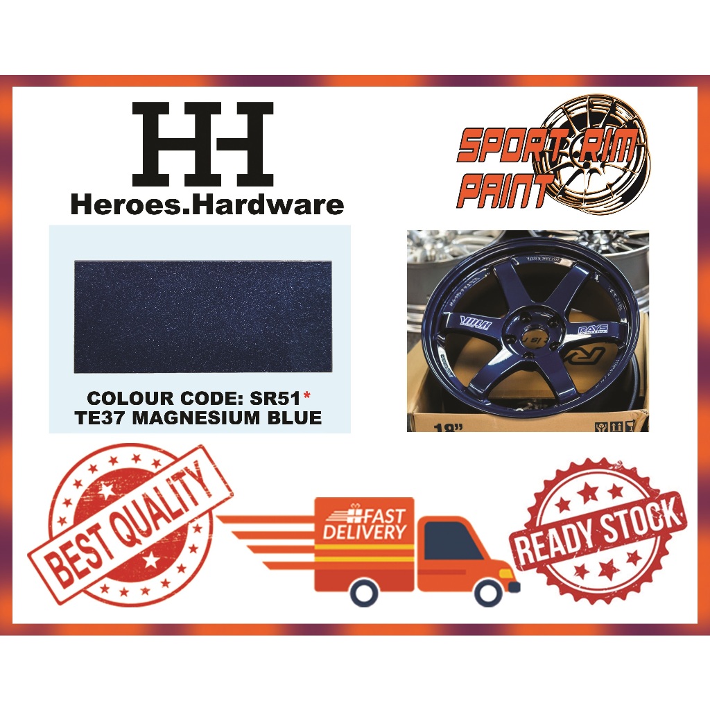 AOTO SPORT RIM PAINT SR51 TE37 MAGNESIUM BLUE | Shopee Malaysia