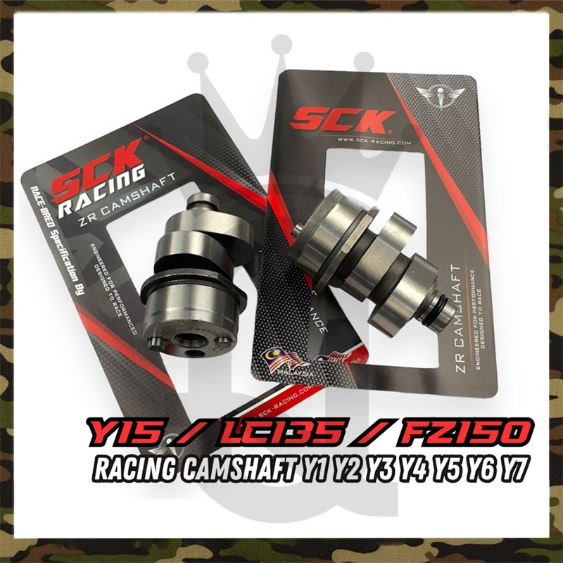 SCK RACING Y15 Y15ZR / LC135 LC 135 V1-V7 / FZ 150 CAMSHAFT CAM SHAFT ...