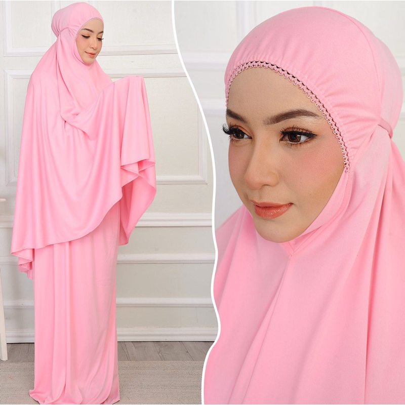 Telekung Arafah Plain Ready Stock By Malaysia | Shopee Malaysia