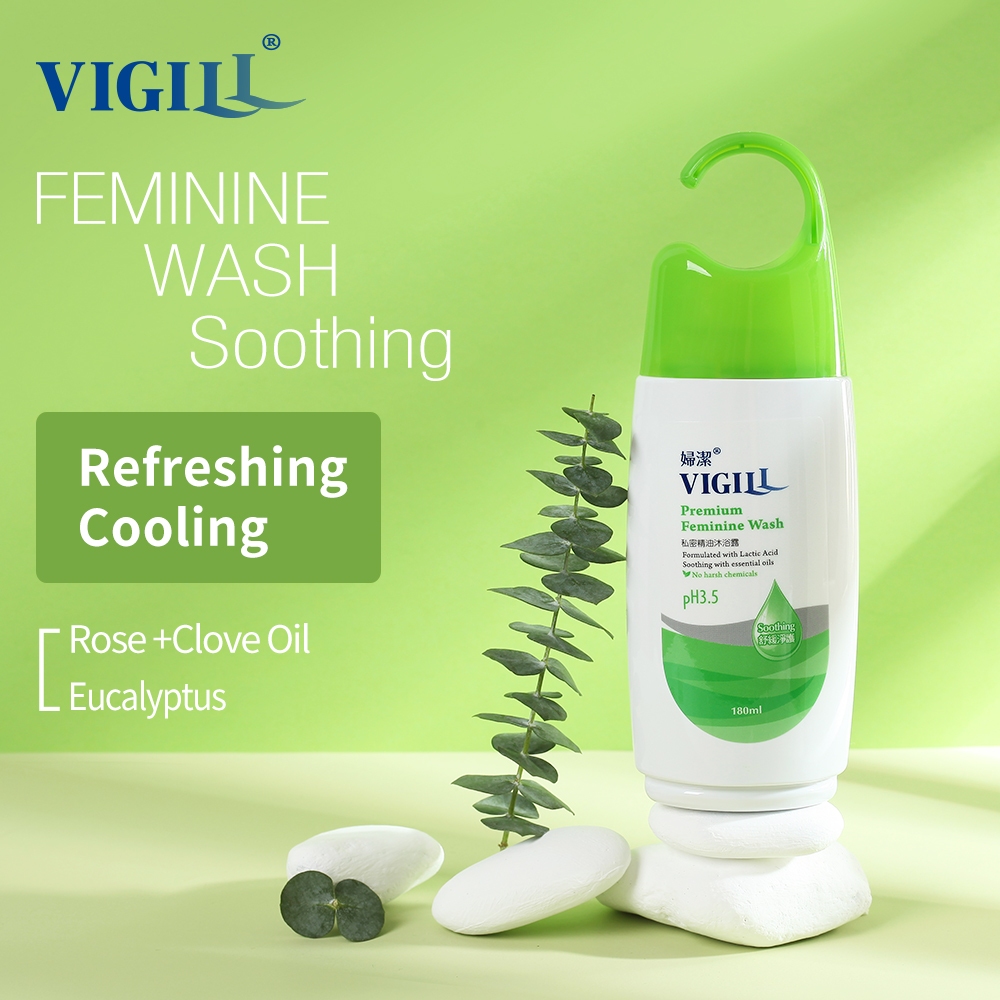 Vigill Daily Feminine Wash Soothing 180ml - Essential Oil/Probiotic/Amino acids/Ph3.5 | Shopee ...